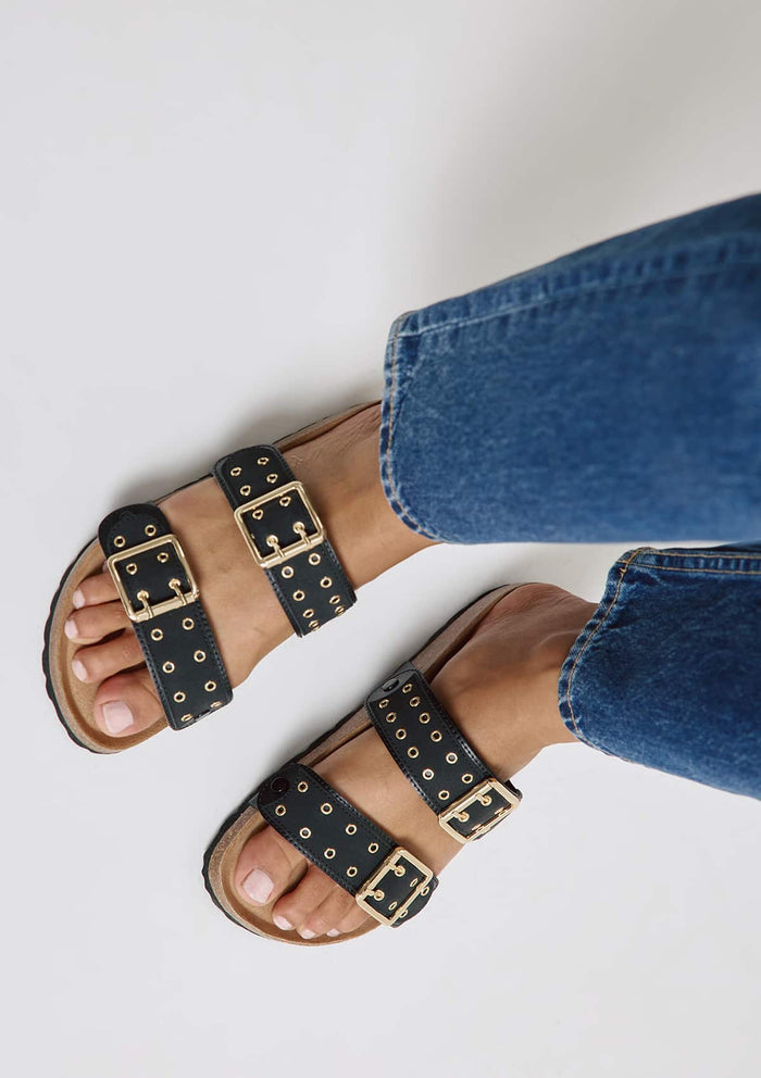 Eyelet Classic - Casual Cork Black | Hey Marly